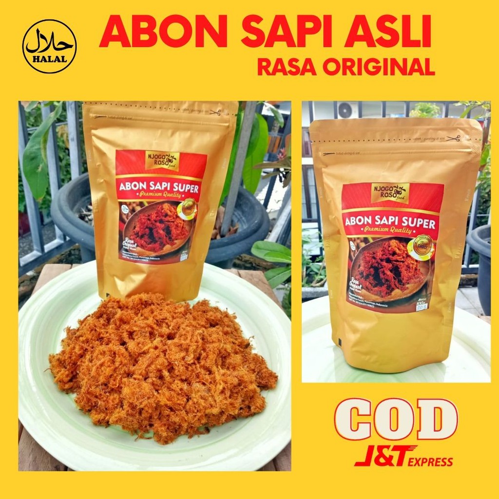 Jual Abon Sapi Asli Rasa Original 100 GRAM | Shopee Indonesia