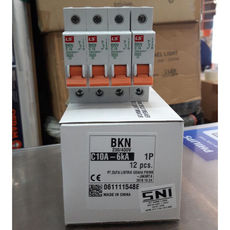 Jual LS MCB 1P 10A 6KA BKN 1P C10A | Shopee Indonesia