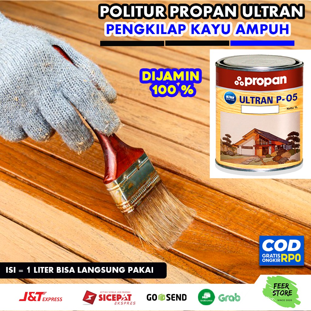 Jual CAT POLITUR KAYU EKONOMIS PROPAN ULTRAN P-05 1 LITER Indonesia ...