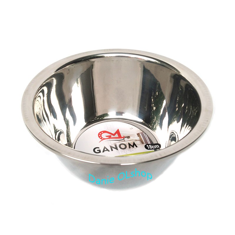 Jual Mixing Bowl - Baskom Stainless Steel ORI Merk GANOM | Shopee Indonesia