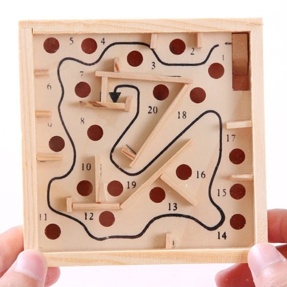 Jual Permainan Puzzel Labirin Games Wood Toys Labirin Maze Games 522-6 ...
