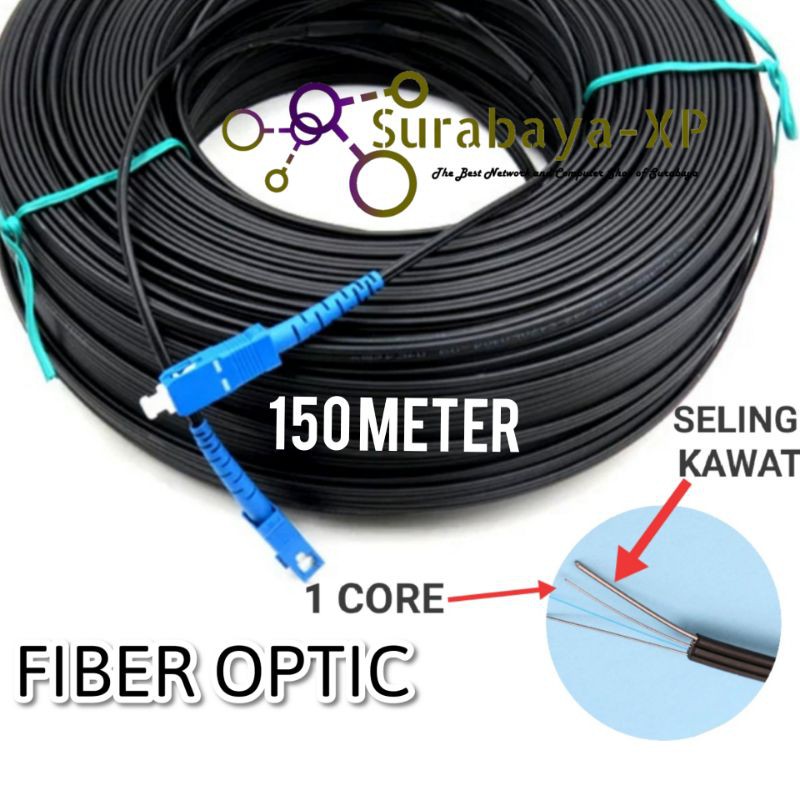 Jual Kabel Fiber Optik FO 150M DropCore 150 Meter Drop Core SC UPC ...