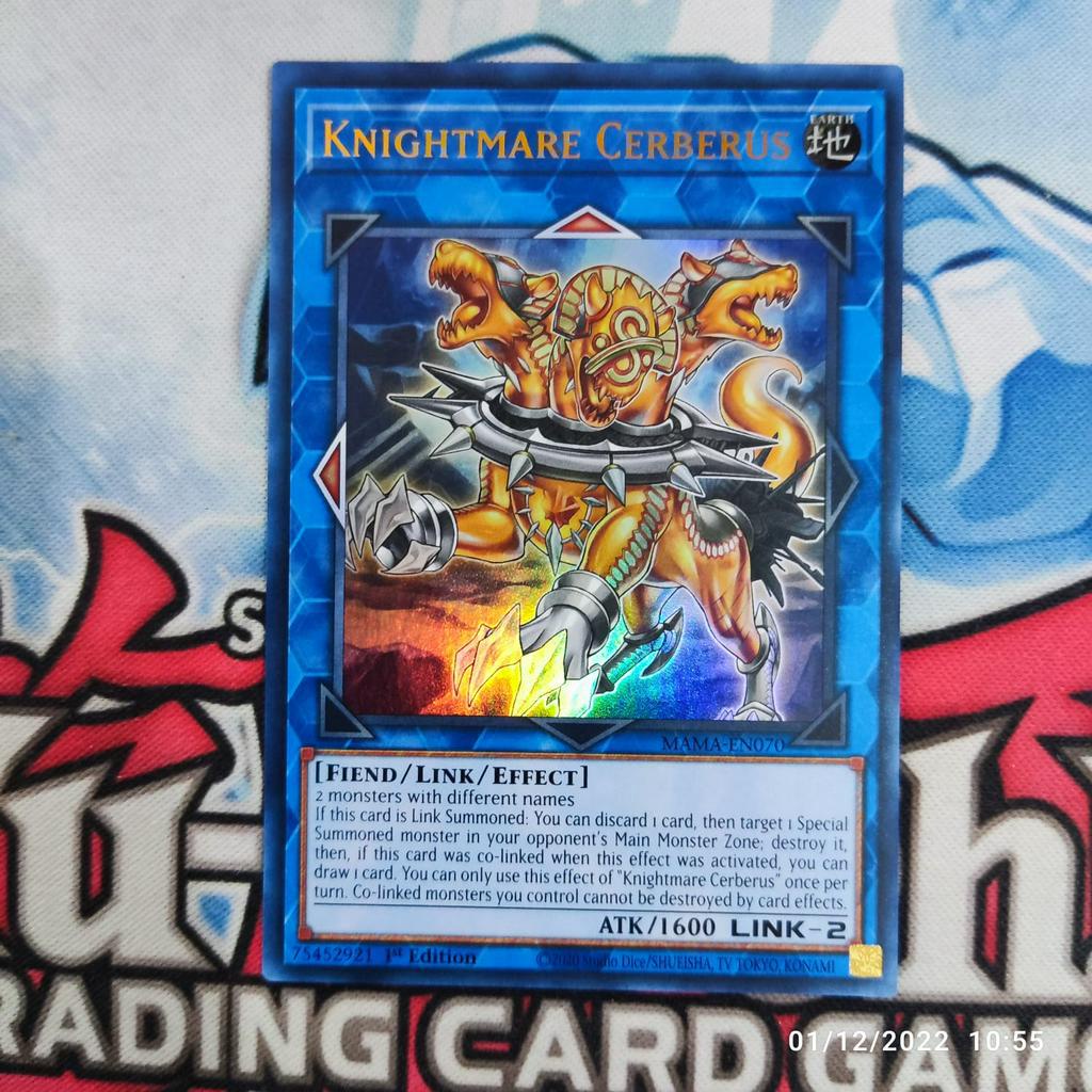 Jual yugioh knightmare cerberus MAMA ultra rare 1st original | Shopee ...