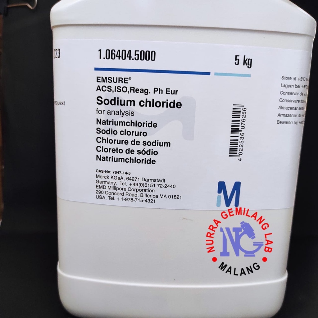 Jual Sodium chloride NaCl Analis MERCK 1.06404.5000 ecer 10gram Indonesia|Shopee Indonesia