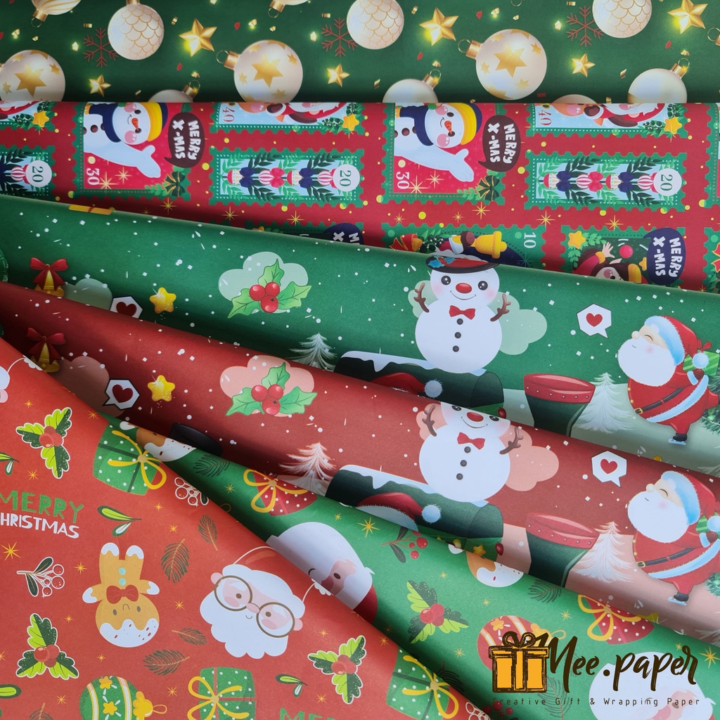 Jual Kertas Kado Sansan Wawa Motif Natal, Bungkus / Wrapping Paper ...