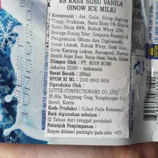 Lotte Snow Ice Milk Shake Ice Cream 160ml Es krim Korea rasa Susu ...