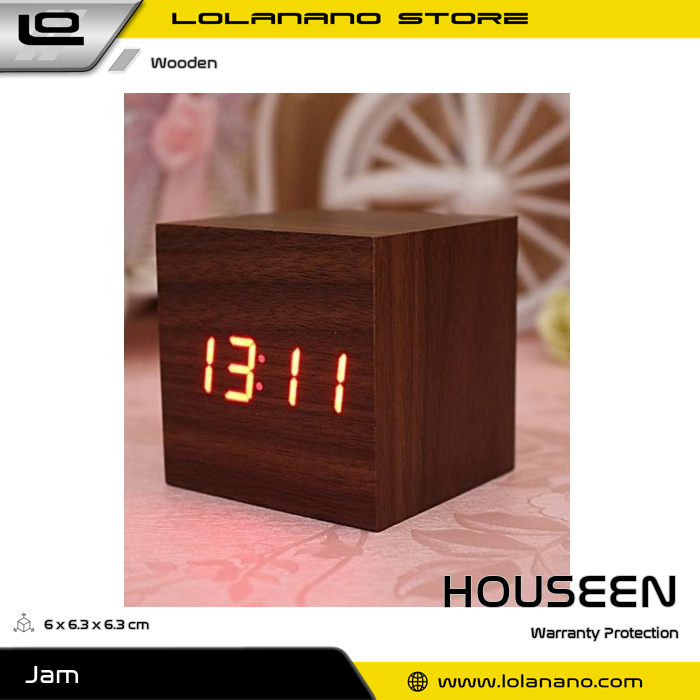 Jual Jam Digital LED Kayu - JK-808 - Wooden | Shopee Indonesia