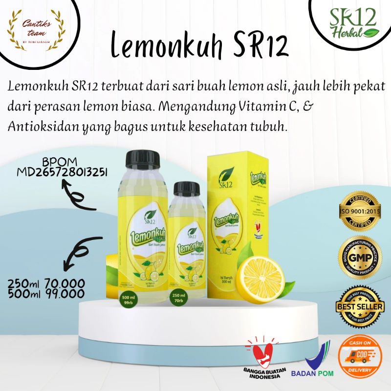 Jual Lemonkuh SR12 Sari Buah Lemon Asli Minuman Herbal Menjaga Daya ...