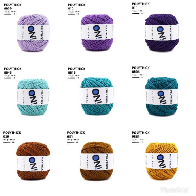 Benang rajut polythick onitsuga katalog 3 | Shopee Indonesia