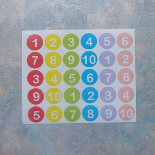 Jual SK STICKER BULAT 30 - Sticker Angka Hijaiyah Huruf Besar Huruf ...