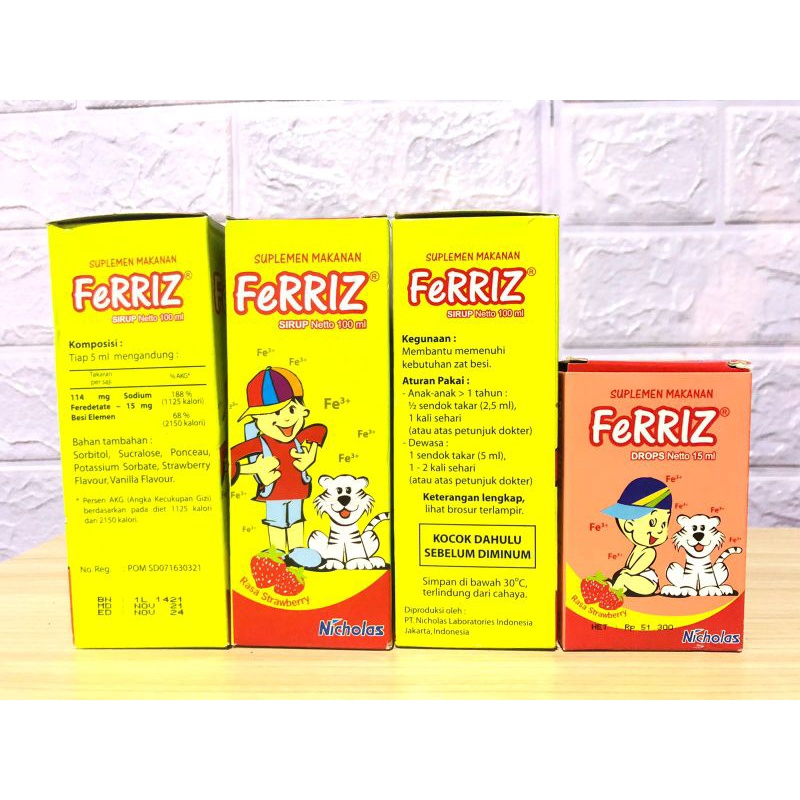 Jual FERIZ SIRUP 100ML Ferriz Syrup 100ml Nicholas ferriz drop feriz ...