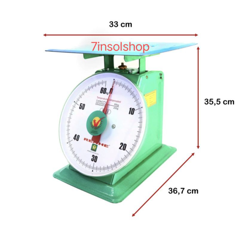 Jual Timbangan jarum manual RENHE 60kg | Shopee Indonesia