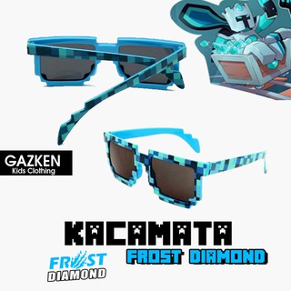Jual Kacamata Frost Diamond Minecraft Pixel Lucu Pesta Mosaic Antik 8 ...