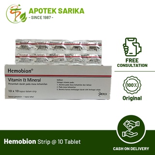 Jual Hemobion Strip Isi 10 Tablet / Suplemen dan Multivitamin Penambah ...