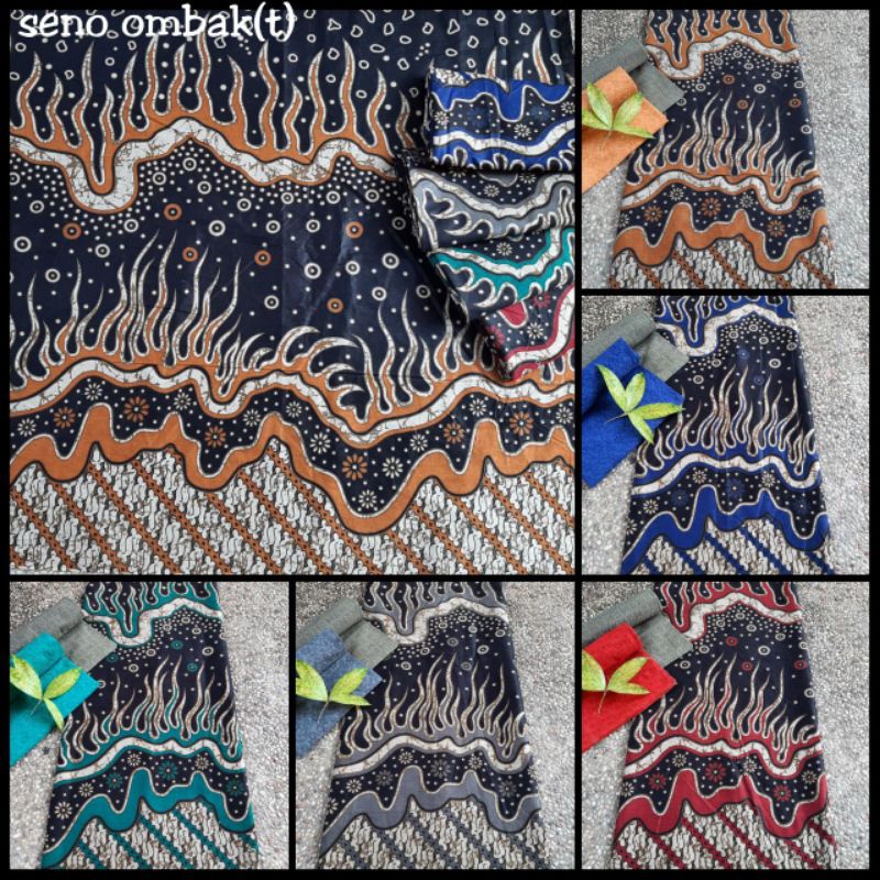 Jual hmt kain batik printing motif terumbu karang batu tema laut seno ...