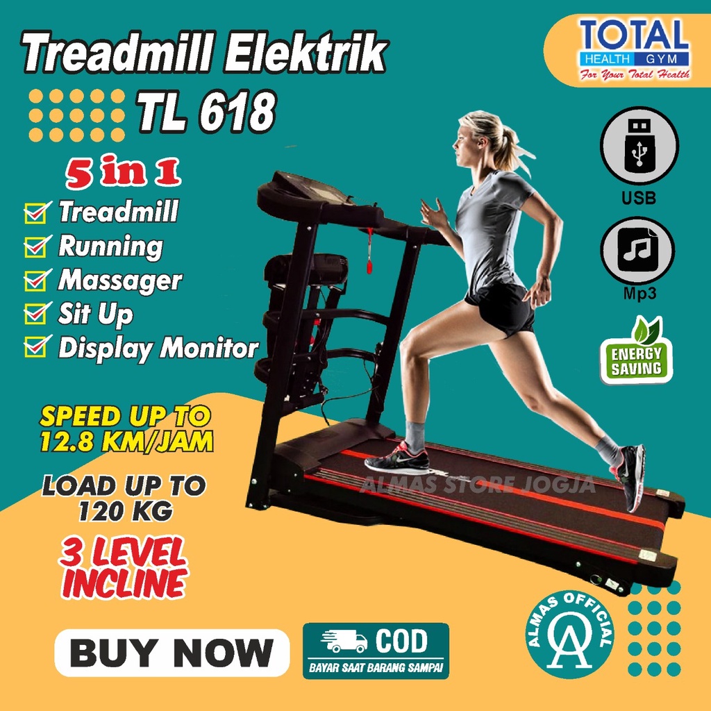 Jual Tredmil Trademill Tradmill Mesin Lari Electric Elektrik Running ...