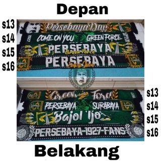 Jual Syal persebaya bonek premium scarf rajut tebal dan panjang ...