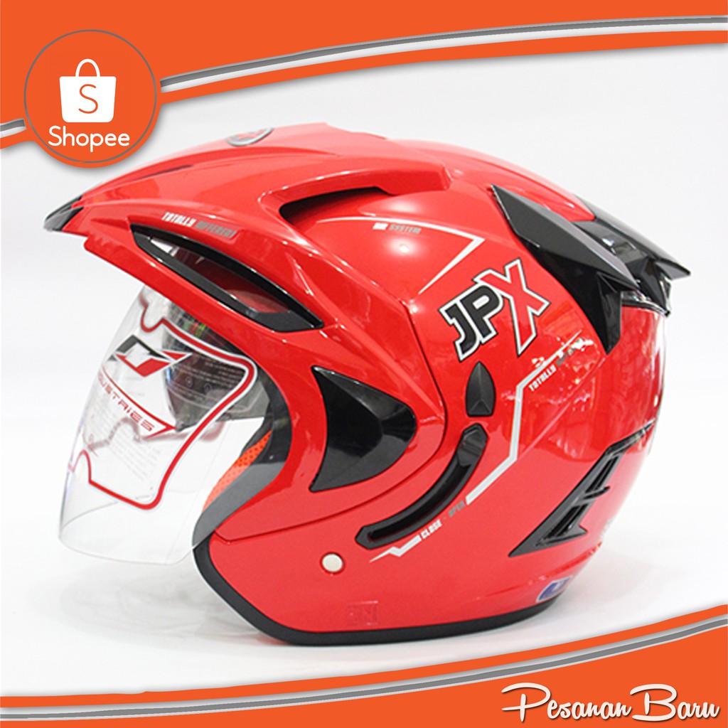 Jual Helm JPX Supreme Original Merah Ferrari - [Red Ferrari] | Shopee ...