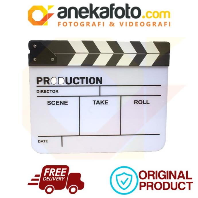 Jual Take Action / Clapper Board / Clapperboard Mica | Shopee Indonesia