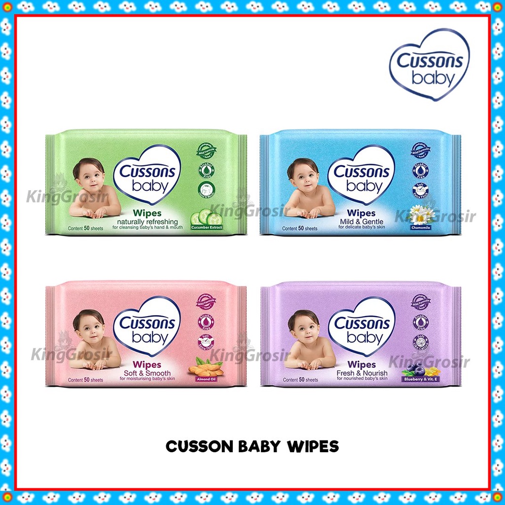 Jual Cussons Baby Wipes Isi 45 sheets / Tisu Basah Bayi | Shopee Indonesia