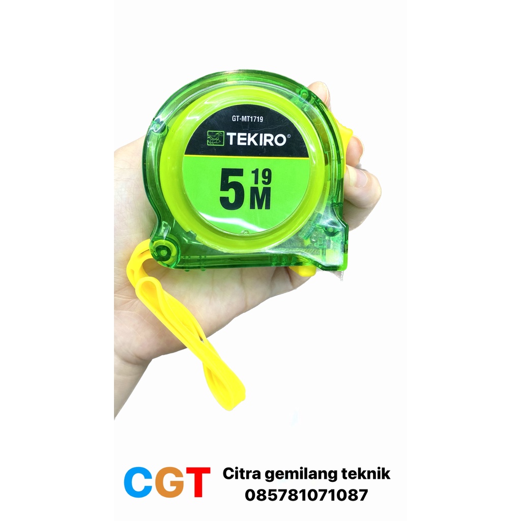 Jual Tekiro measurement tape transparent 5m/ meteran transparan ...