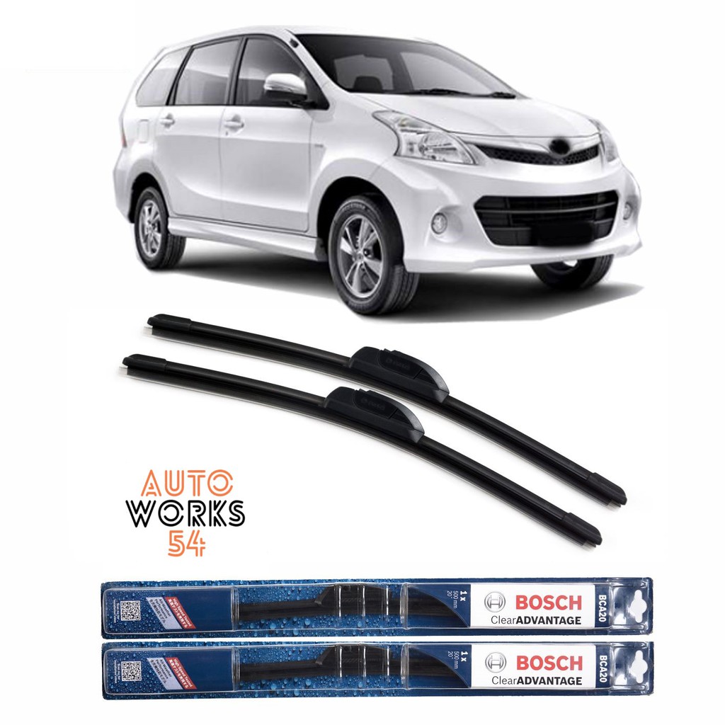 Wiper Mobil Frameless Sepasang (2pcs) Bosch Clear Advantage Toyota Avanza | Shopee Indonesia