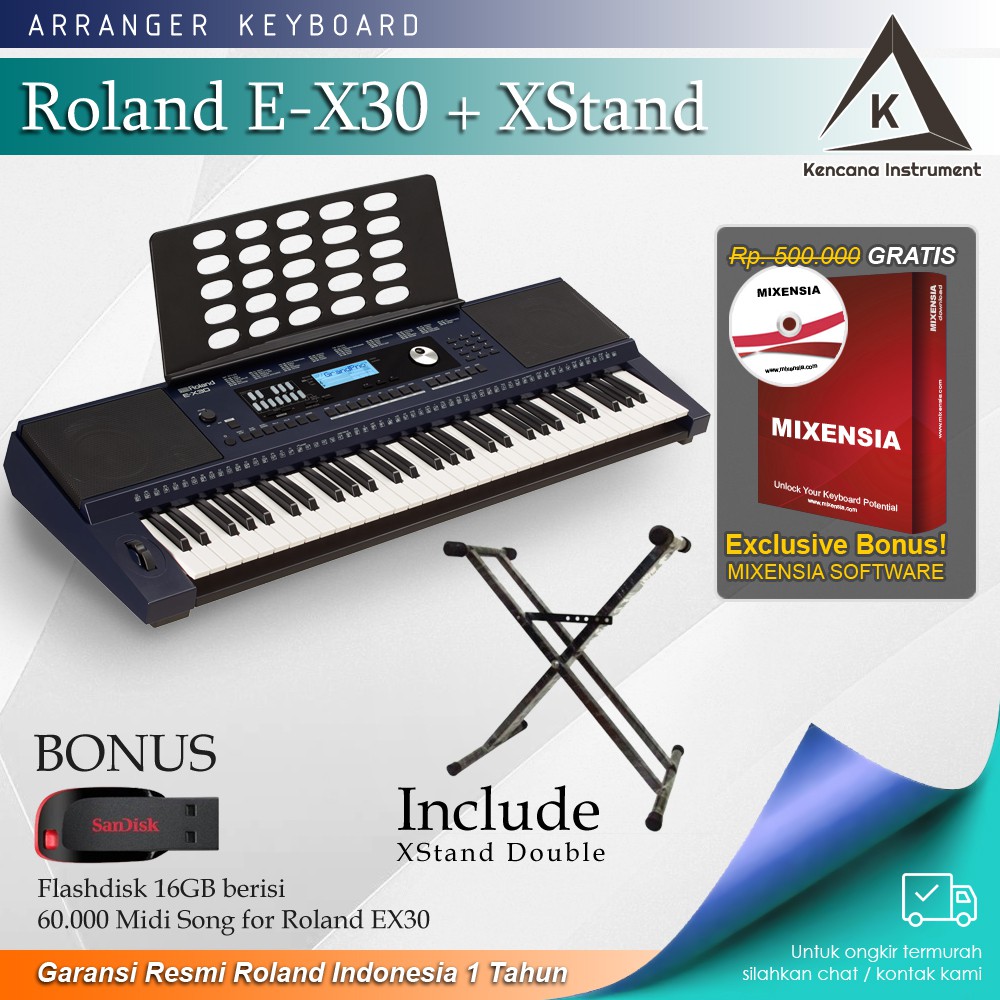 Jual Roland EX30 + Stand / E X30 / EX 30 / Keyboard Arranger Garansi ...