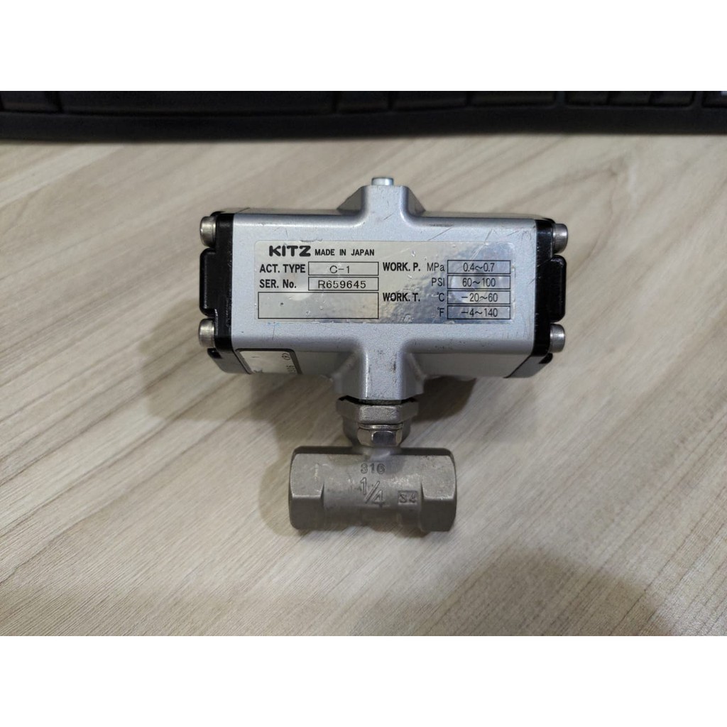 Jual BALL VALVE KITZ ACTUATOR C-UTE SS316 1/4" | Shopee Indonesia