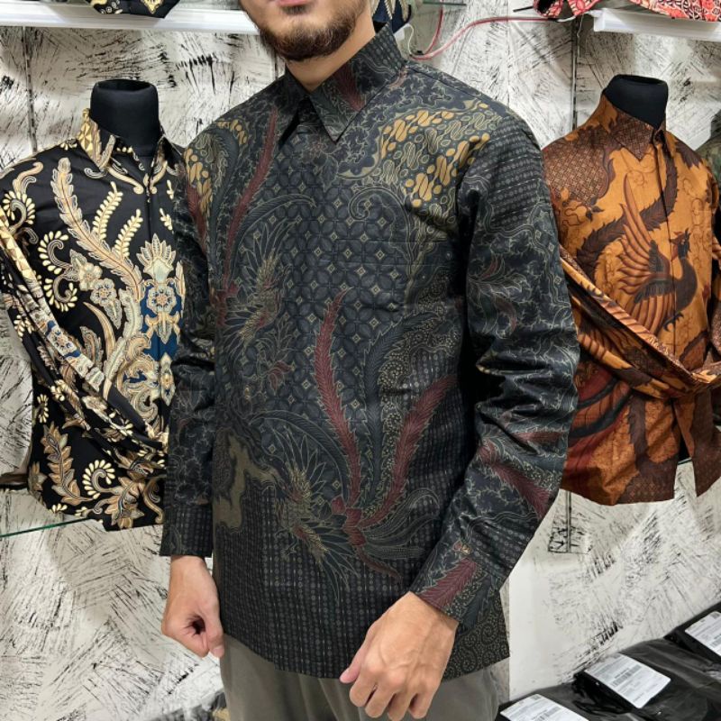 Jual Batik pria katun halus Raja ampat Reguler fitt | Shopee Indonesia