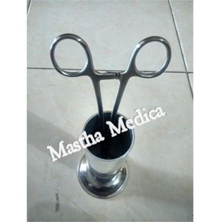 Jual Korentang Set Bengkok ( Klem Uterus lengkung 25cm + tempat ...