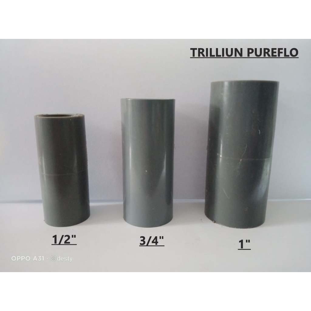 Jual Sok Pipa PVC Trilliun Pureflow AW Soket All Ukuran | Shopee Indonesia