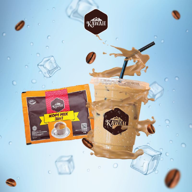 Jual Kopi Instant | Kopi Kawah 1 Pack isi 10 sachet | Kopi Sachet 3 in ...