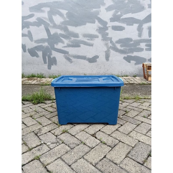 Jual Container Box Roda Phylia Kontainer Roda 95 Liter BIRU | Shopee ...
