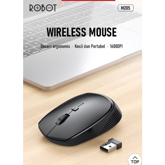 Jual Mouse Wireless Robot Original M205 (Tanpa baterai) Indonesia ...