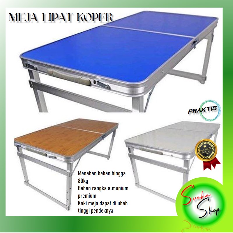 Jual meja lipat koper/meja piknik/meja jualan/meja kantor | Shopee ...