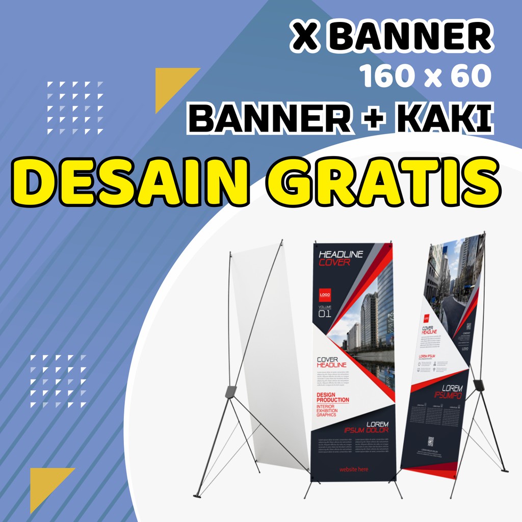 Jual CETAK X BANNER UKURAN 60 X 160 CM | Shopee Indonesia