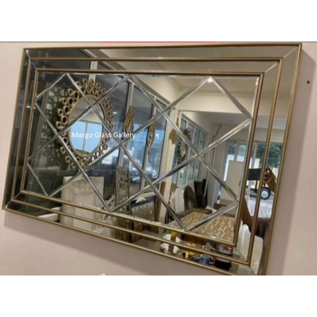 Jual Hiasan Dinding Cermin Dinding Bevel List gold/Cermin Hiasan ...