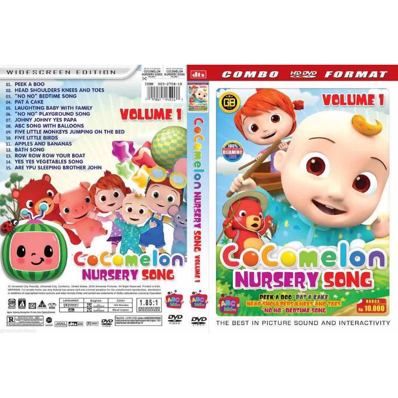 Jual Kaset Lagu Anak Cocomelon (Dvd) Vol 1 Nursery Song Peek a Boo ...