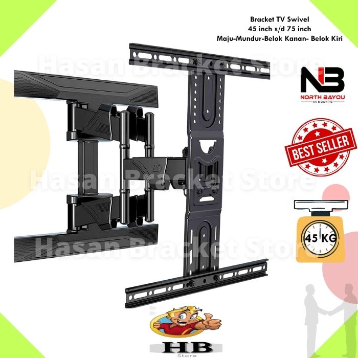 Jual Bracket TV 43 49 50 55 60 65 70 75 Inch OLED CURVED UHD North Bayou NB P6 Indonesia|Shopee ...