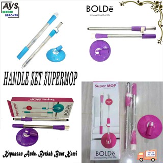 Jual Bolde Super Mop Handle Set Tongkat Pel - Tangkai Gagang Pel ...