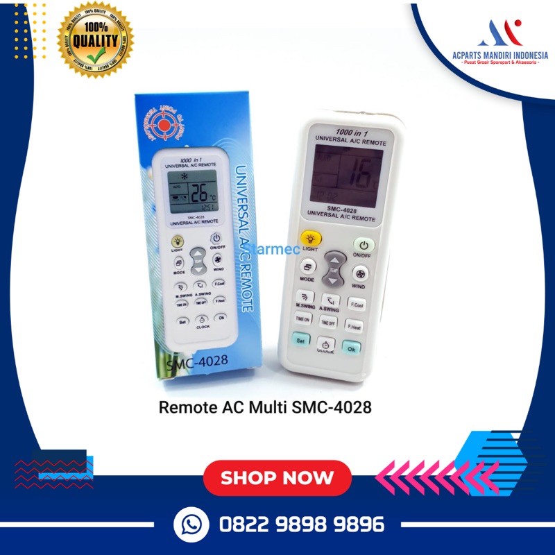 Jual remote AC MULTI / remote AC UNIVERSAL | Shopee Indonesia
