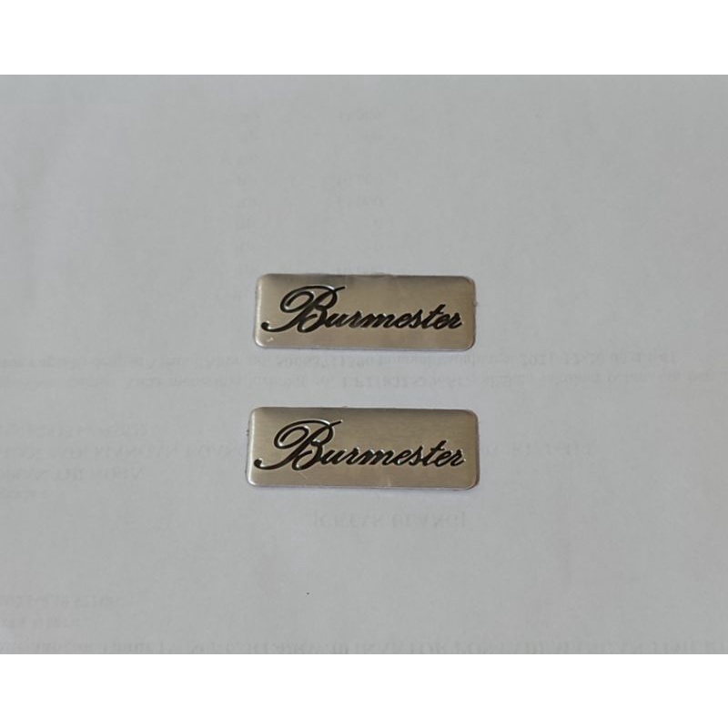 Jual Emblem Alumunium Sticker Decals 3D Logo BURMESTER Audio Speaker ...