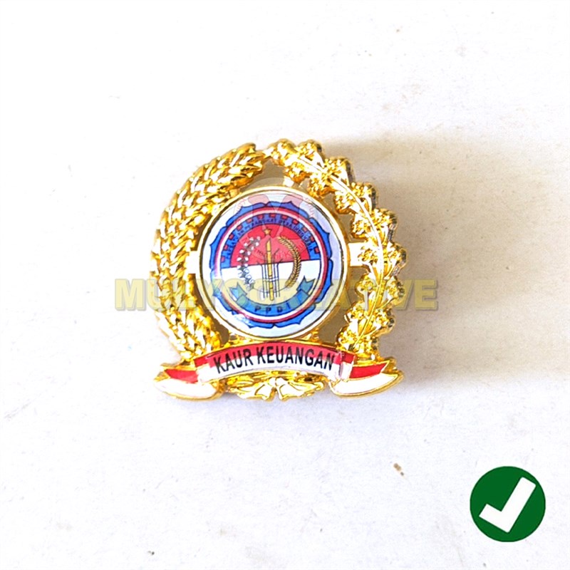 Jual Pin Kaur Keuangan Logo PPDI Lencana Pin PPDI Kaur Desa Model Padi ...