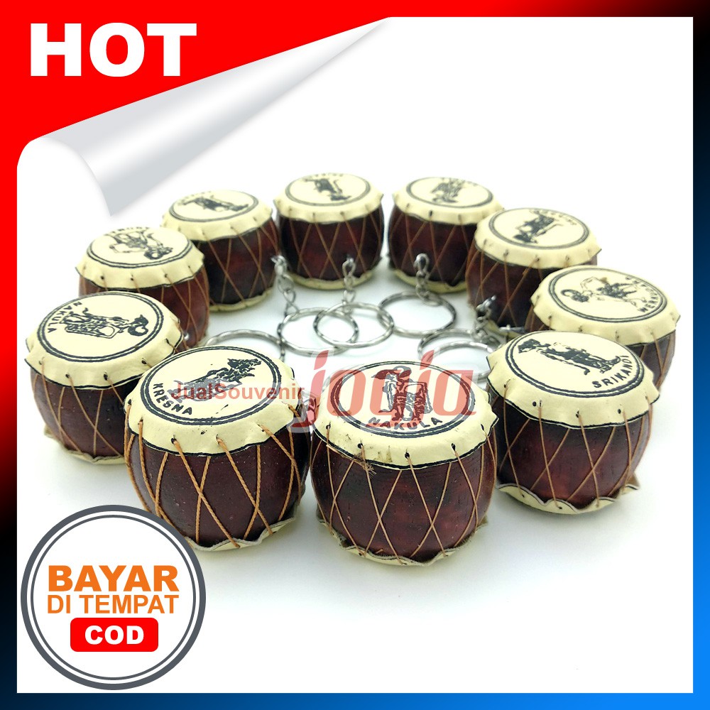 Jual Gantungan Kunci Kendang Wayang Souvenir Khas Jogja Indonesia ...