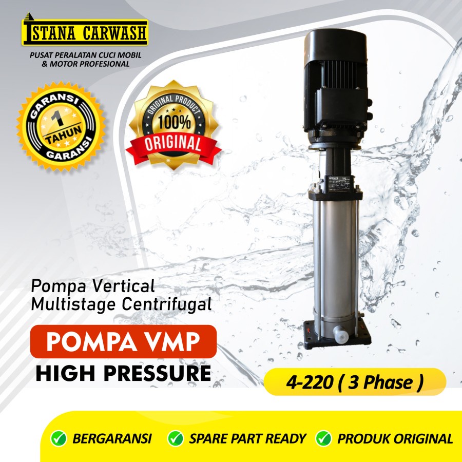 Jual Mesin Steam Air High Pressure VMP "IKAME" 2-220, 3 Phase | Shopee ...