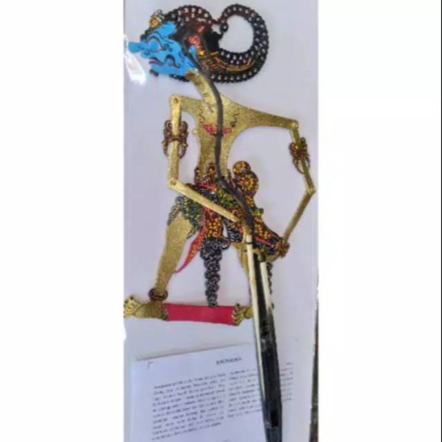 Jual Wayang Kulit Antasena Muka Biru Mini Caperan Super Halus | Shopee ...