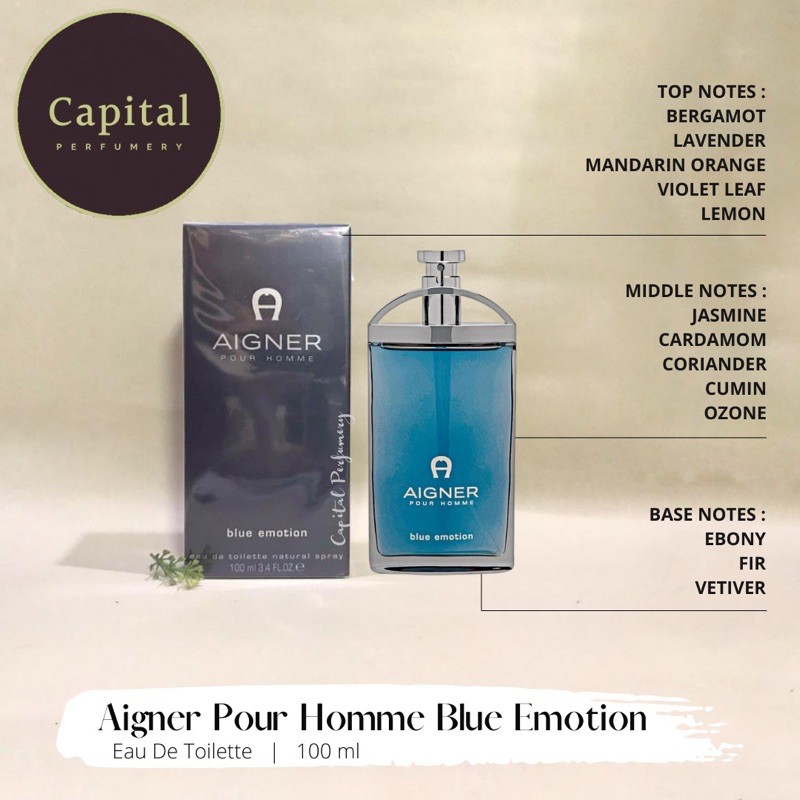 Jual Aigner Pour Homme Blue Emotion Edt 100ml | Shopee Indonesia