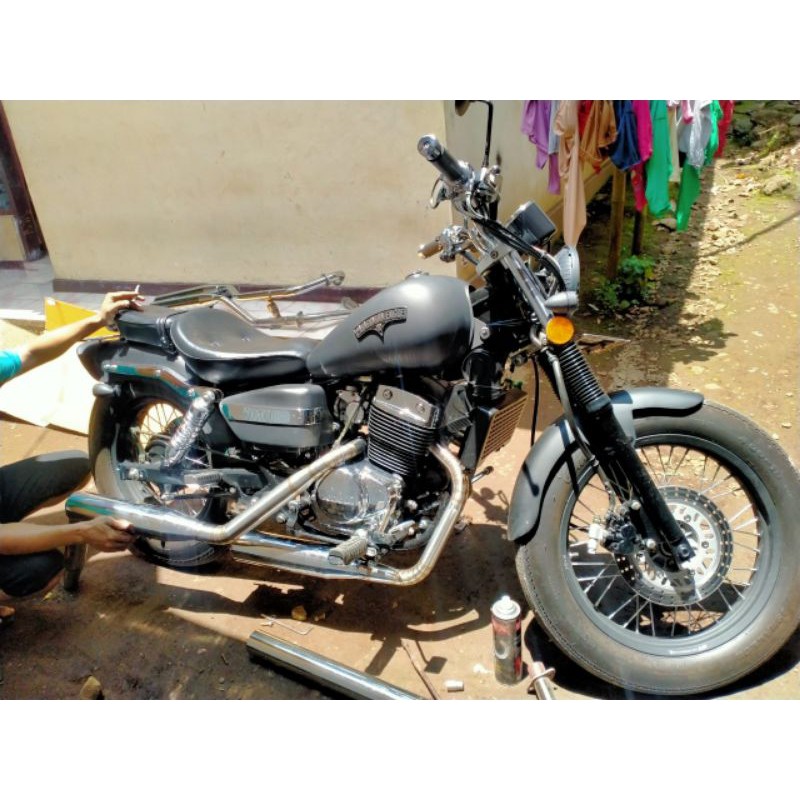 Jual Knalpot Benelli Patagonian Eagle 250 Konsep Herly Davidson Full ...