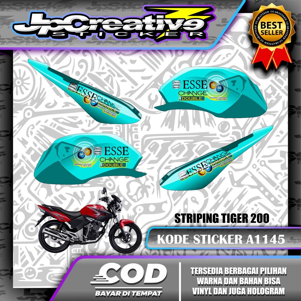 Jual STICKER LOGO ESSE VARIASI TIGER BONUS LAMINASI | Shopee Indonesia