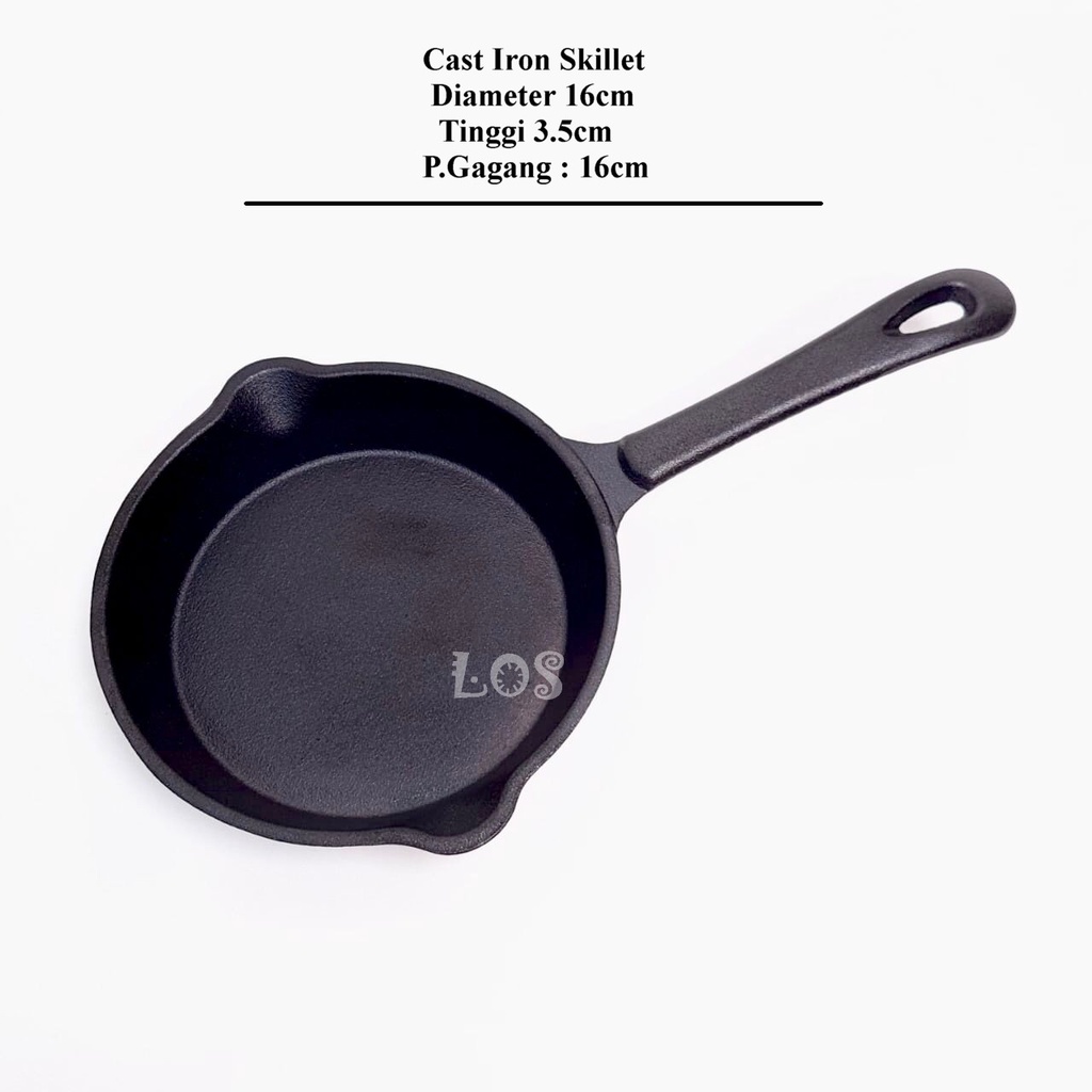 Jual Model Lodge Wajan Besi Cor CAST IRON DEEP SKILLET 16CM (00253. ...
